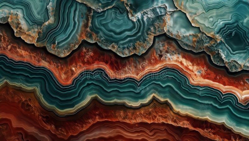 Abstract Marbled Patterns Resembling a Gemstone Cross-Section ...