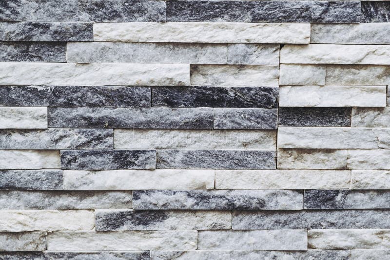 Marbled Gray Stone Brick Wall Stock Photo - Image of stone, marbled ...