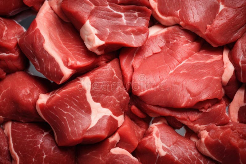 Marbled Meat, Top Blade Meat Steak, on Table Background, with Copy ...