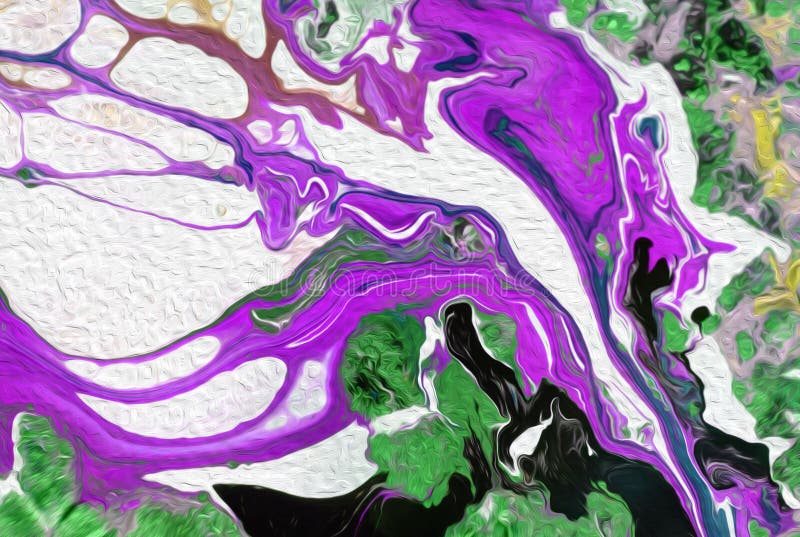 Marbled Paper Technique. Marbleized, Marbling. Stock Image - Image of ...