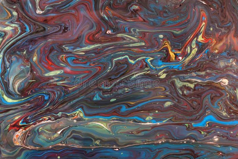 Marbled paper technique stock illustration. Illustration of texture ...