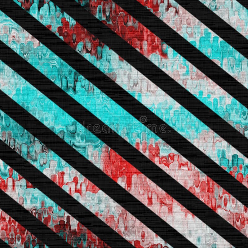 Marbled Rustic Blotch Stripe Woven Pattern Background. Worn Blue Red ...