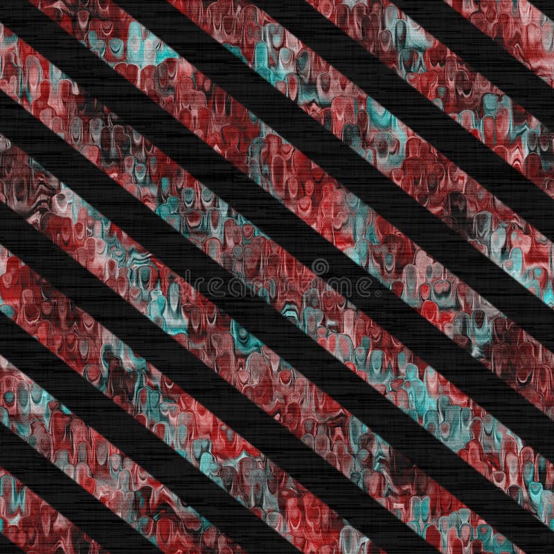 Marbled Rustic Blotch Stripe Woven Pattern Background. Worn Blue Red ...