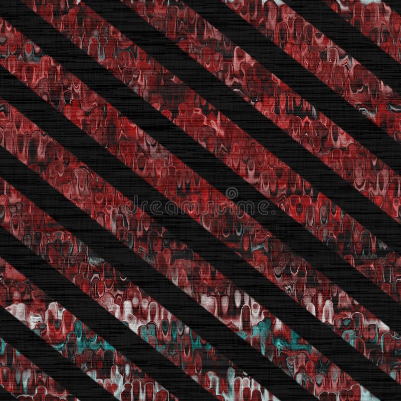 Marbled Rustic Blotch Stripe Woven Pattern Background. Worn Blue Red ...