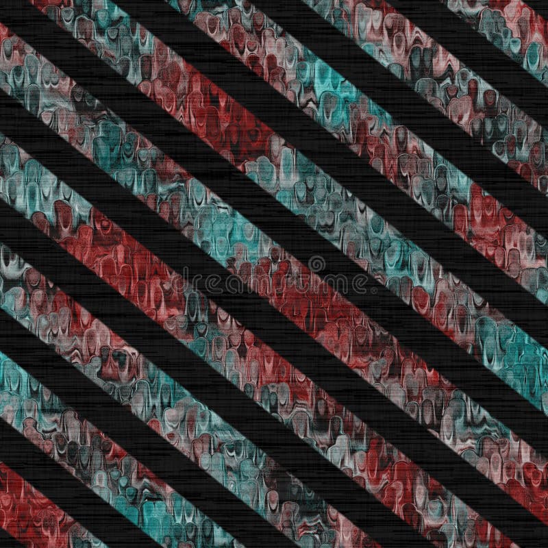 Marbled Rustic Blotch Stripe Woven Pattern Background. Worn Blue Red ...