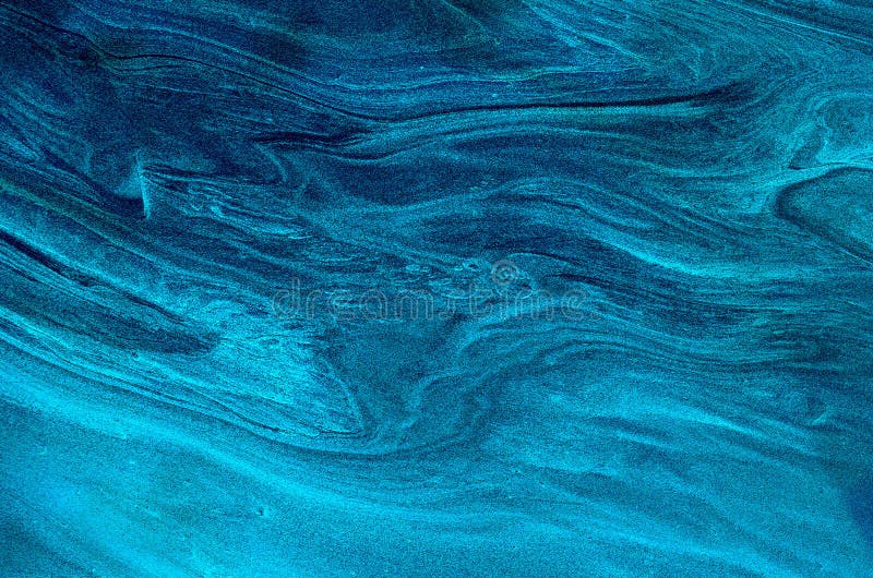 Marbled Seamless Background. Liquid Blue Marble Pattern. Golden Glitter ...