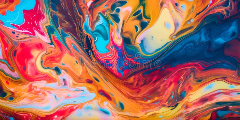Marbled Texture with Bold Colors and Swirls. Generative AI Stock ...
