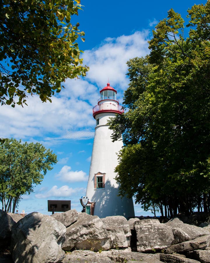 Marblehead Lighthouse Entry Door Side Editorial Stock Image - Image of ...