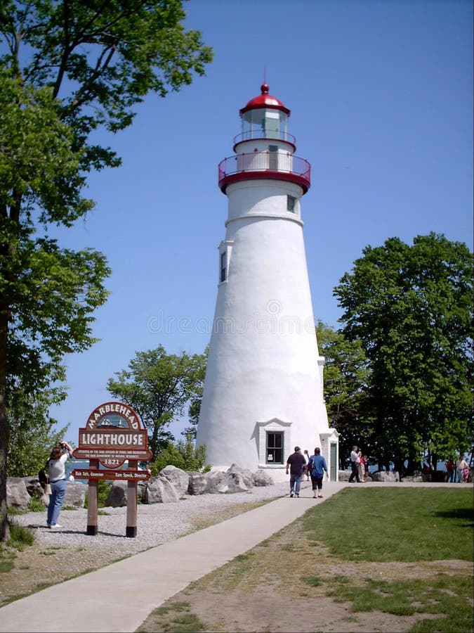 Marblehead Lighthouse Entry Door Side Editorial Stock Image - Image of ...