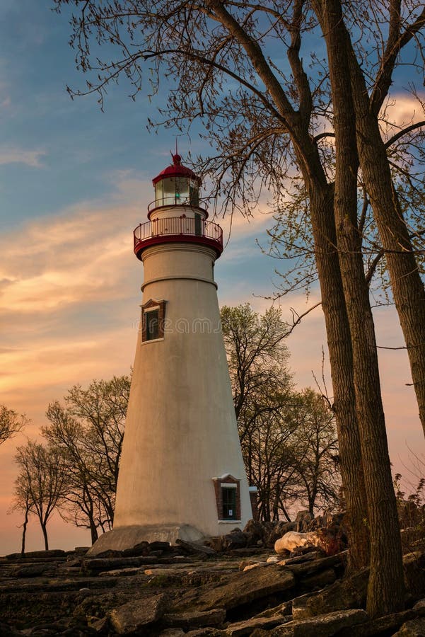 Marblehead Lighthouse, Ohio USA Editorial Image - Image of north, frame ...