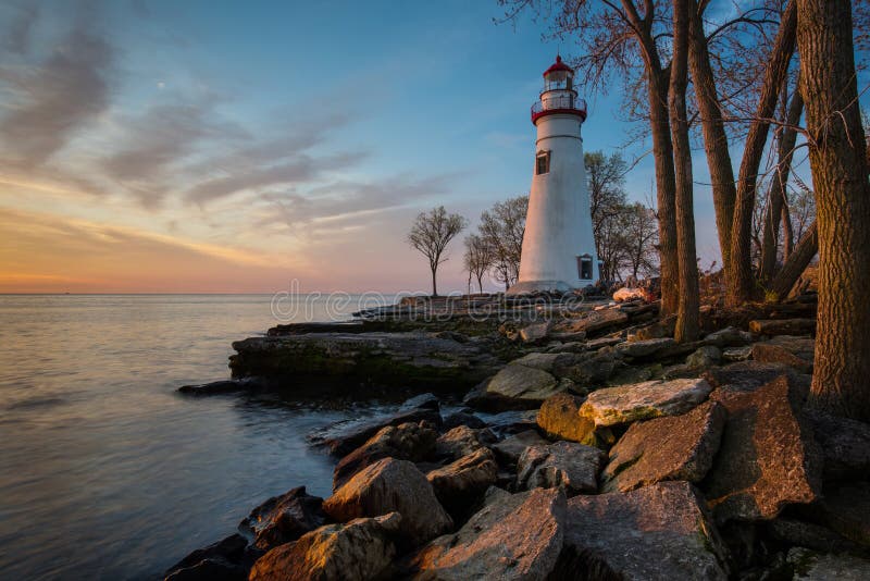 Marblehead Lighthouse, Ohio USA Editorial Image - Image of north, frame ...