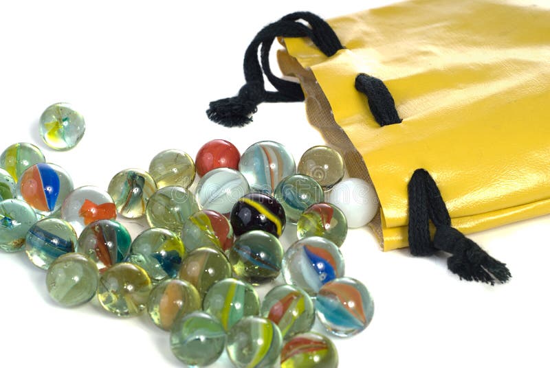 Bag of Marbles stock photo. Image of marbles, childhood - 12628402