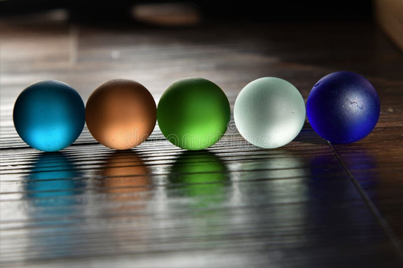 Marbles Reflecting Natural Light Stock Image - Image of colorful, play ...