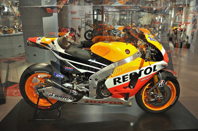 Marc Marquez Museum-2019 editorial stock photo. Image of bike - 143214868