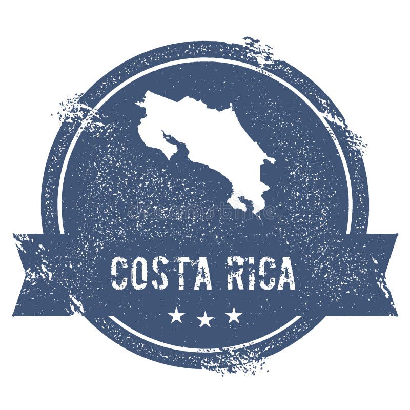Marca de Costa Rica ilustración del vector. Ilustración de estrella ...