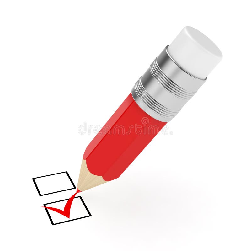 Marca de verificación stock de ilustración. Ilustración de enumere ...