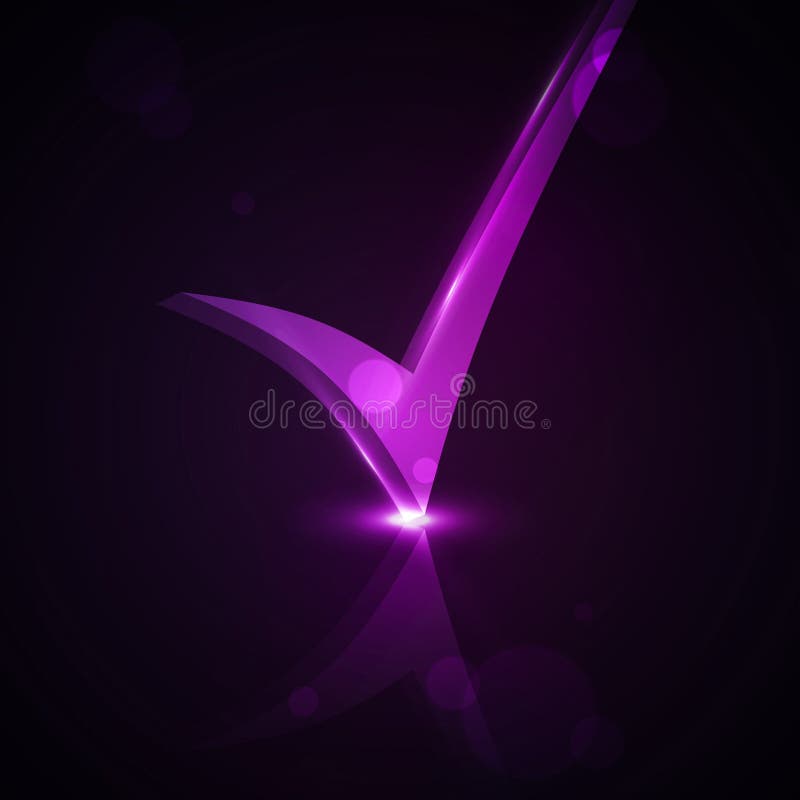 Marca de cotejo ilustración del vector. Ilustración de brillante - 23455991