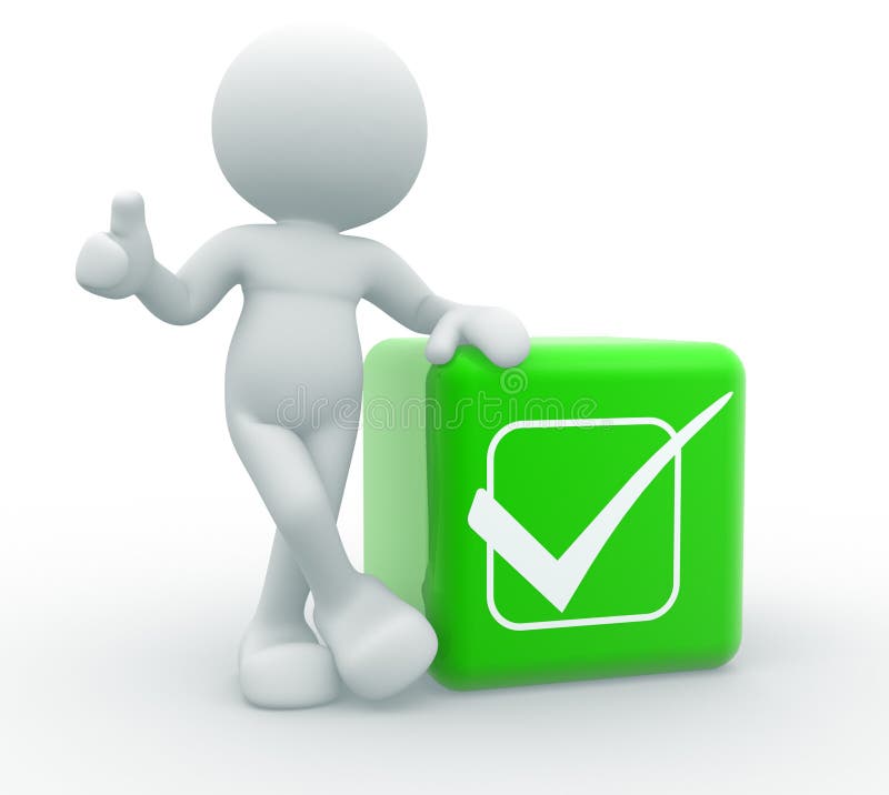 Marca de cotejo stock de ilustración. Ilustración de individuo - 23604009