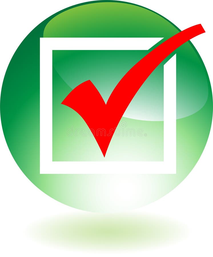 Marca De Cotejo Verde 3d Ilustraciones Stock, Vectores, Y Clipart ...