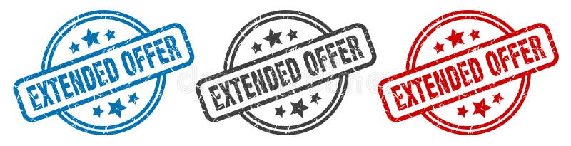 Marca De Oferta Extendida. Signo Aislado De Oferta Extendida ...