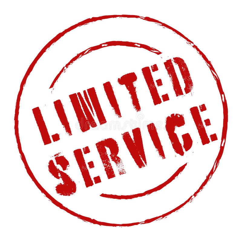 Marca de servicio limitada ilustración del vector. Ilustración de ...