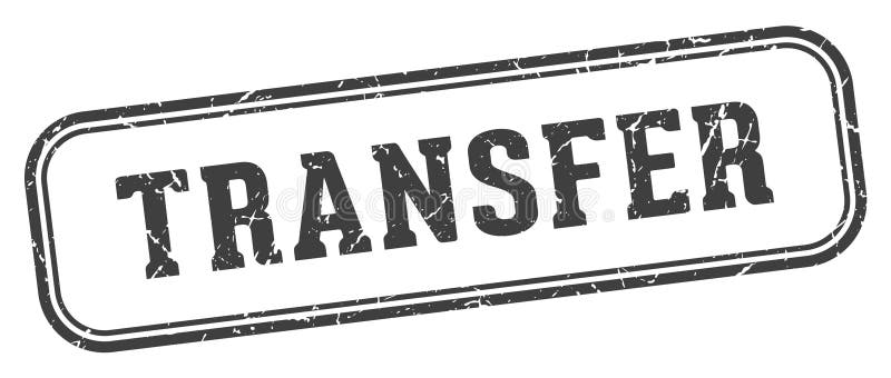 Marca De Transferencia. Transferir El Sello Rectangular Al Fondo Blanco ...