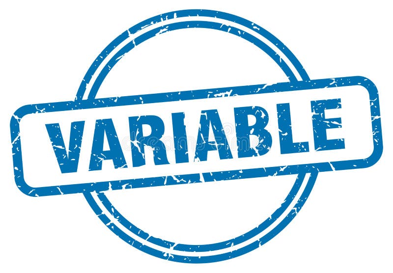 Marca De Variable Signo De Redondeo Variable Ilustración del Vector ...