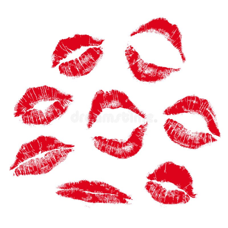 Marca de los labios ilustración del vector. Ilustración de labio - 12033970