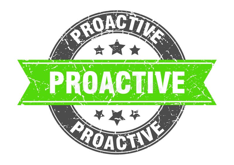 Conjunto De Sellos Proactivos. Signo Proactivo De Grunge Cuadrado ...