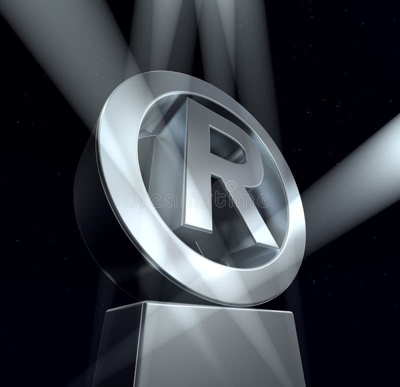 Vector Del Símbolo De Marca Registrada En Estilo Moderno Aislado Sobre ...