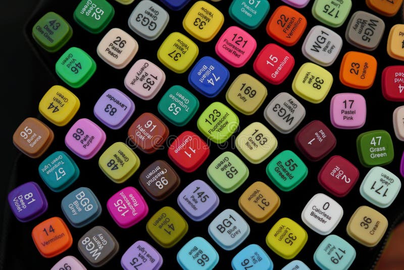 Marcadores De Colores Diferentes Foto de archivo - Imagen de colores ...