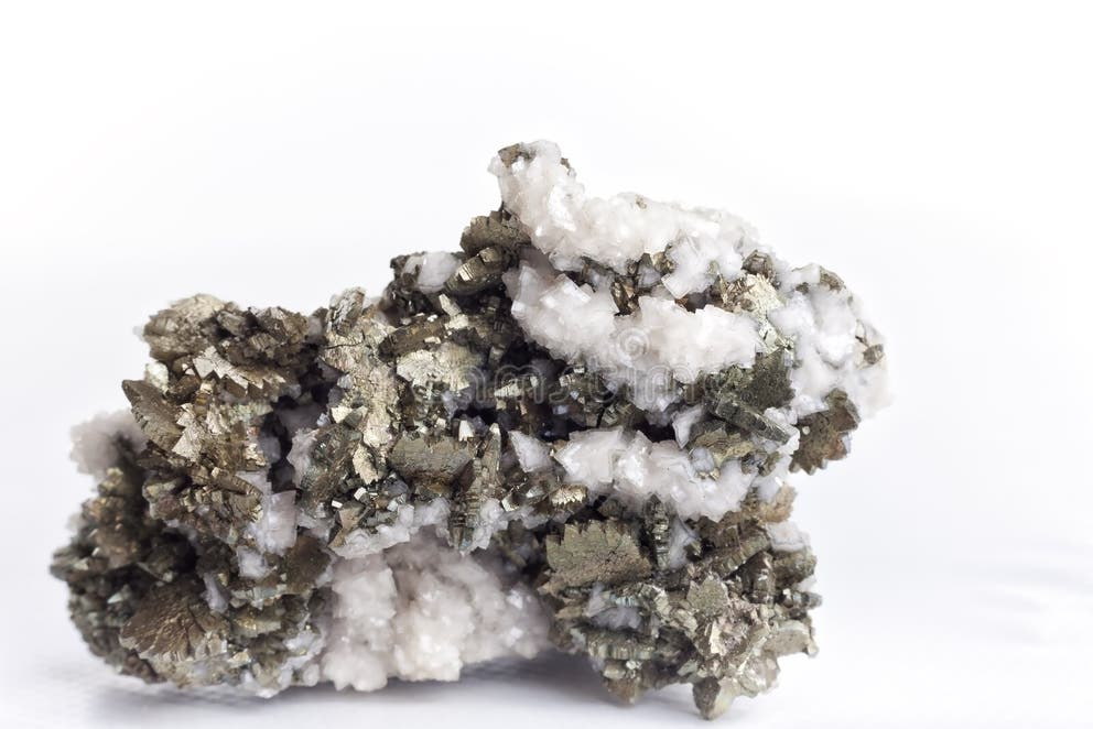 Marcasite En El Fondo Blanco Imagen de archivo - Imagen de blanco ...