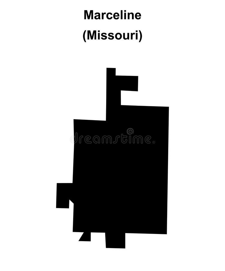 Marceline Outline Map Stock Illustrations – 1 Marceline Outline Map ...