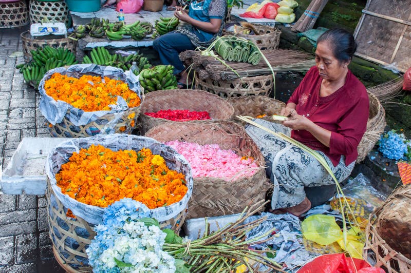 Marché d'Ubud image stock éditorial. Image du parfum - 46807749