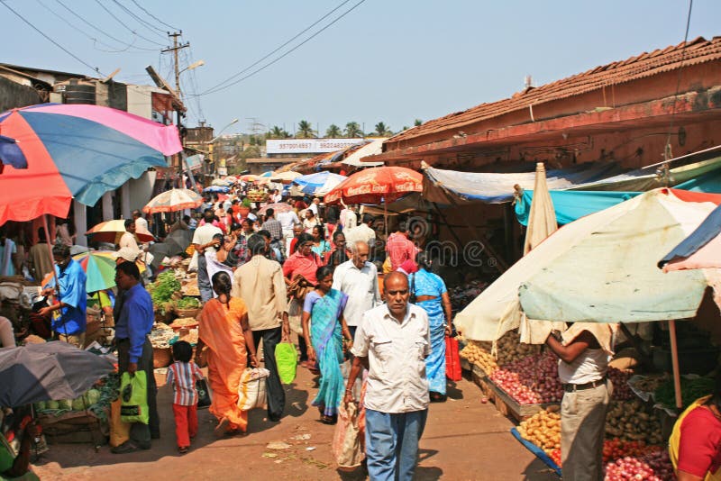 Scène indienne du marché image éditorial. Image du marché - 40923440