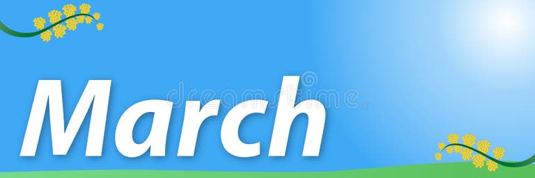 March stock vector. Illustration of headline, landscape - 11957915