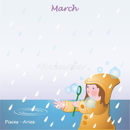 Cartoon March Month Stock Illustrations – 3,609 Cartoon March Month ...