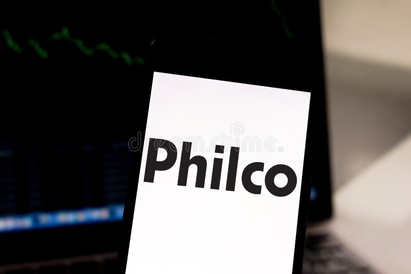 Philco Logo on the Mobile Device. Philco is a US Electronics Company ...