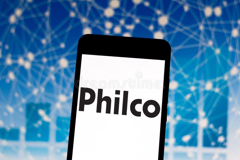 Philco Logo on the Mobile Device. Philco is a US Electronics Company ...