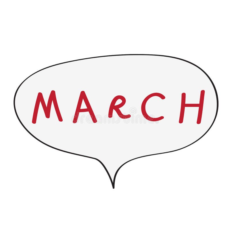 March bubble stock illustration. Illustration of original - 80885821