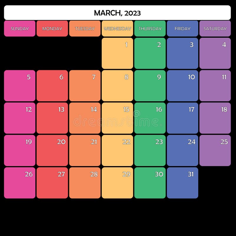 2023 Editable Calendar Stock Illustrations – 1,410 2023 Editable ...