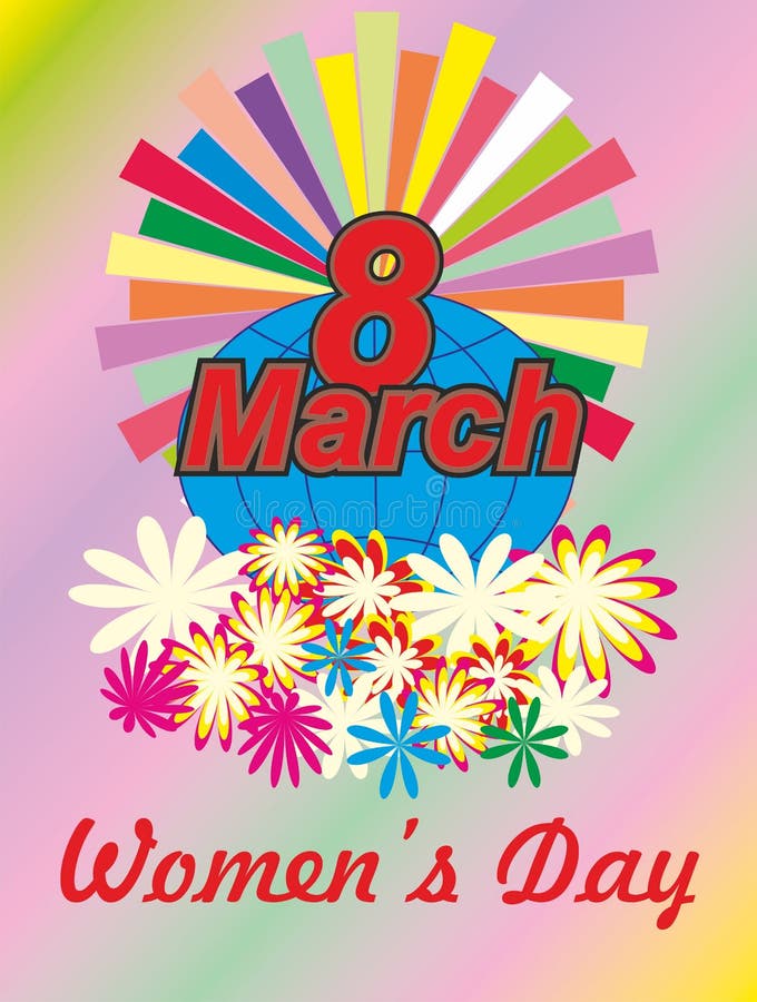 On March 8 stock illustration. Illustration of multi - 37663003