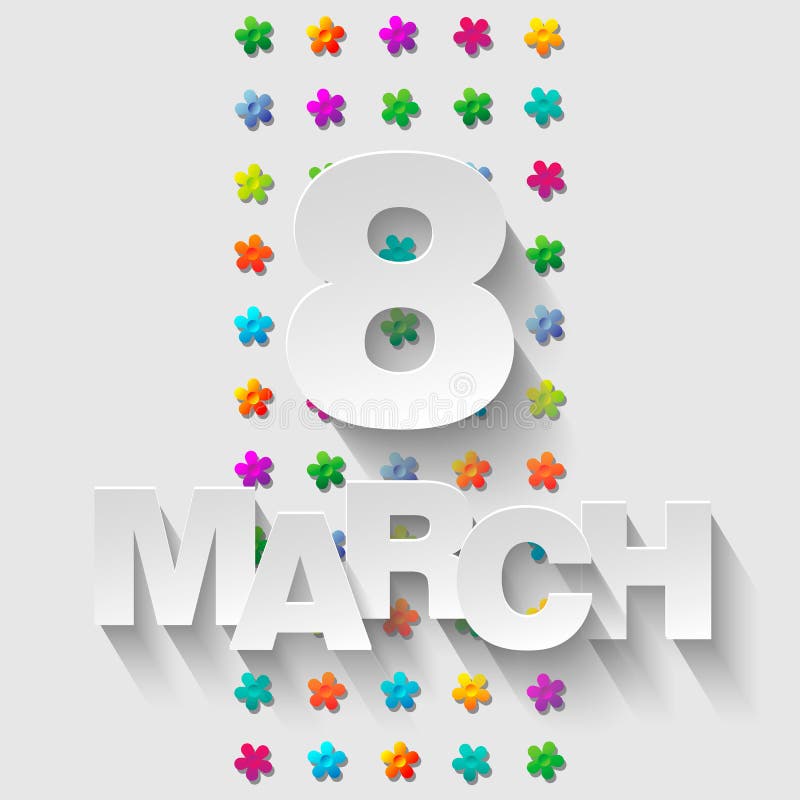 8 March stock illustration. Illustration of colorful - 50329055