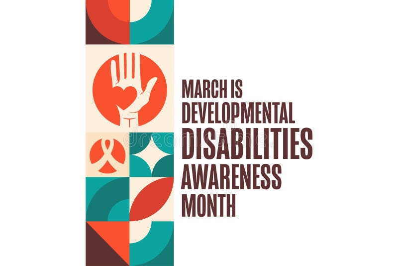 March is Developmental Disabilities Awareness Month. Template for ...