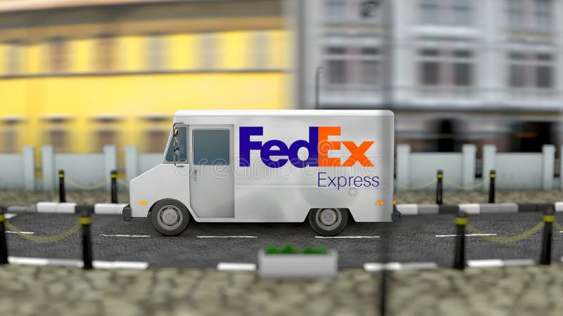 March 2019, Editorial Use only, 3d Animation, Canpar Delivery Vehicle ...