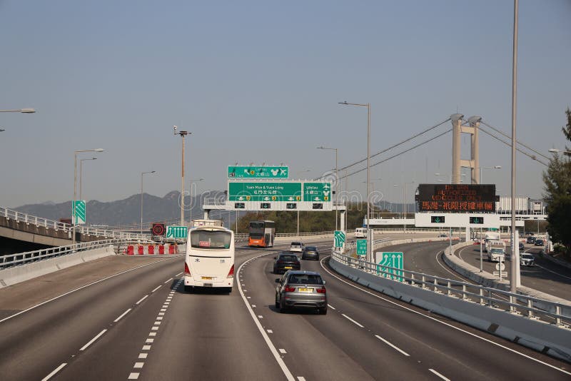 March 22 2025 Elevated Highway and Vehicles Under Clear Sky with Scenic ...