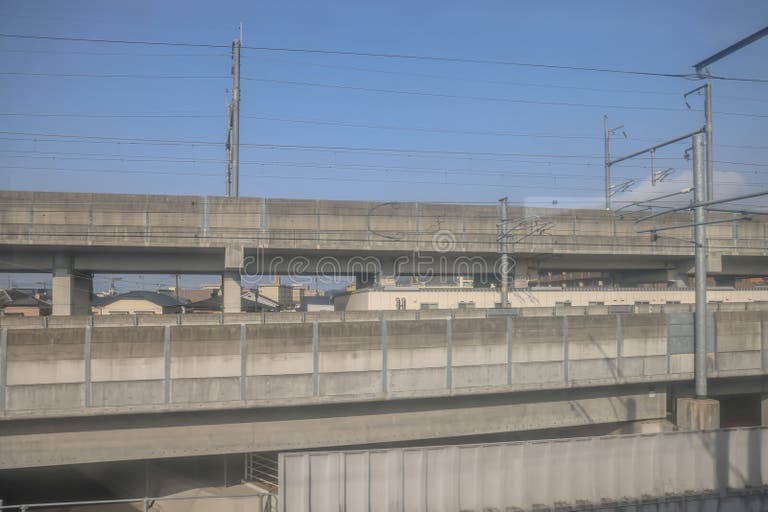 March 25 2025 an Elevated Train Tracks and Infrastructure Against ...