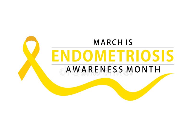 March is Endometriosis Awareness Month Stock Vector - Illustration of ...