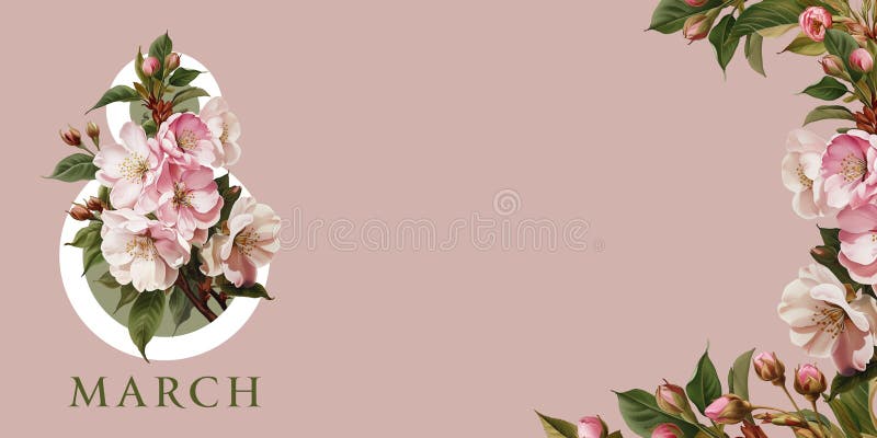International Women S Day, March 8th Greeting Card with Blooming Sakura ...