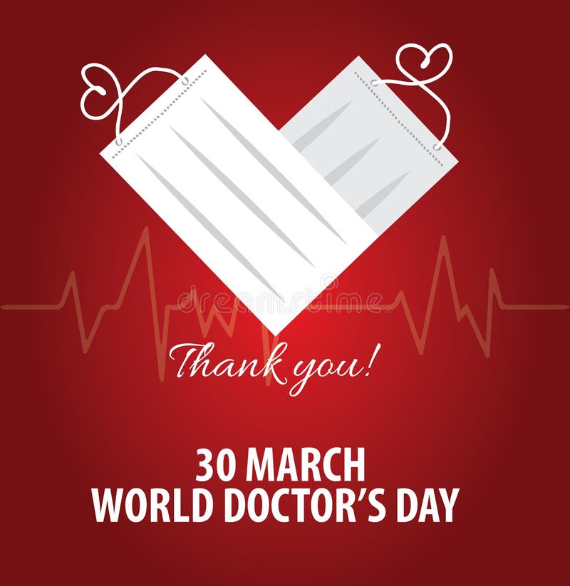 30 March, Happy World Doctors Day Stock Vector - Illustration of ...